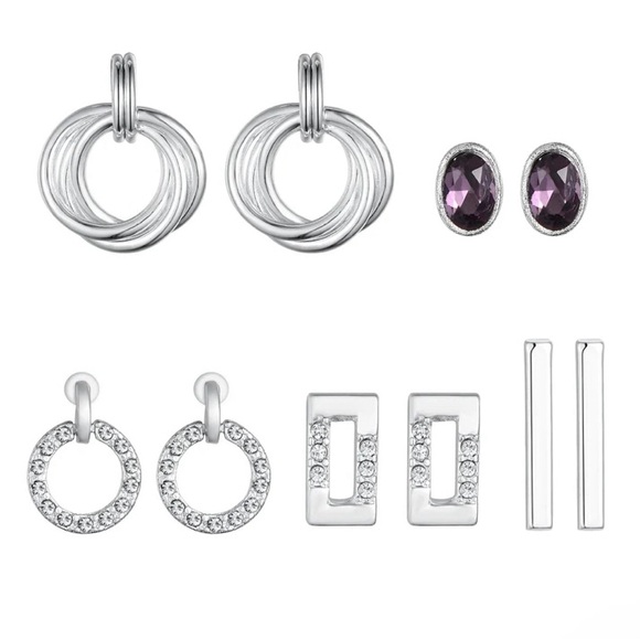 Kevia | Jewelry | Kevia Earrings With Purple Stone Accents | Poshmark